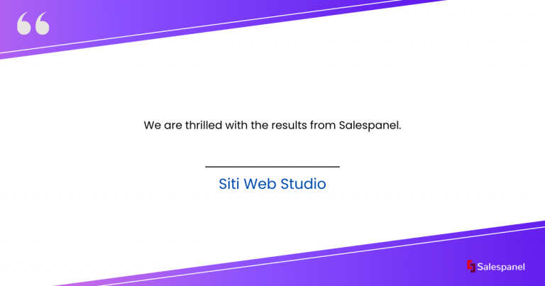 Siti Web Studio Uses Salespanel for Sales Enablement